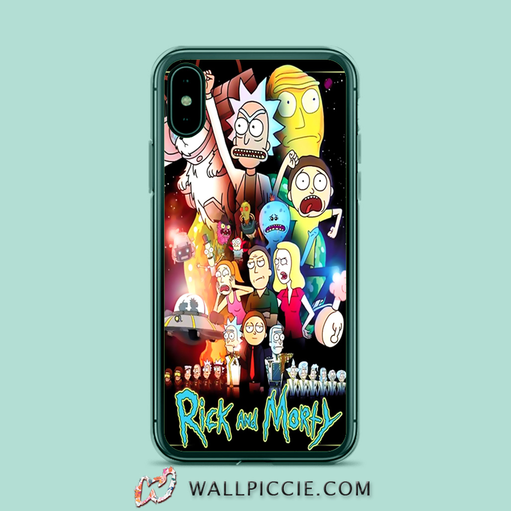Rick Morty Star Wars Parody iPhone XR Case - Custom Phone Cases